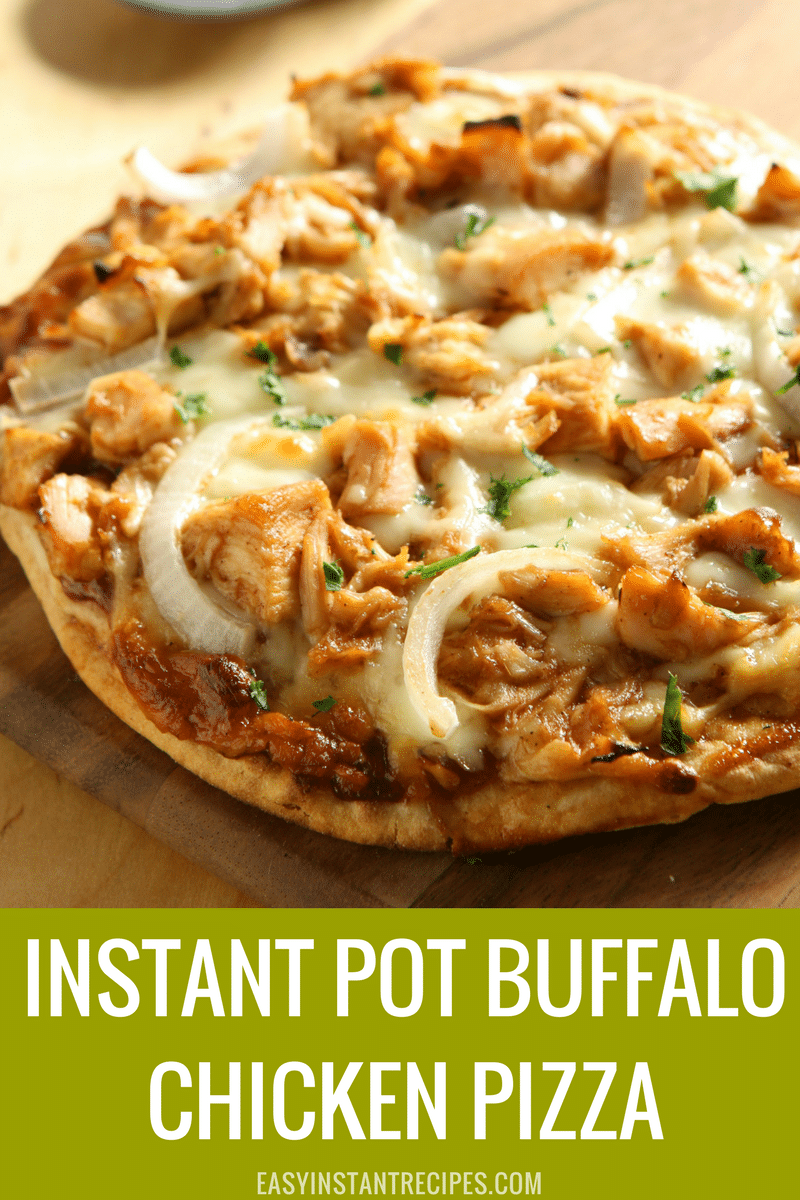 Quick Leftover Instant Pot Chicken Pizza