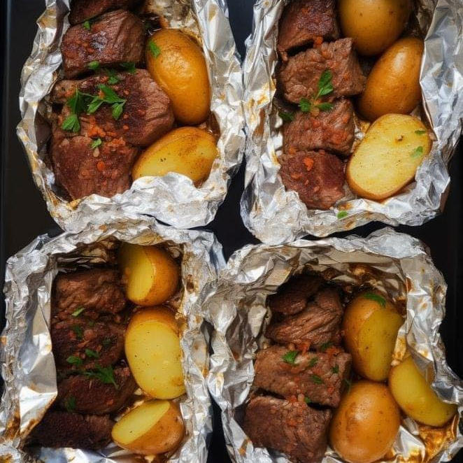 The Ultimate Garlic Steak & Potato Foil Packets Recipe: A Flavorful ...