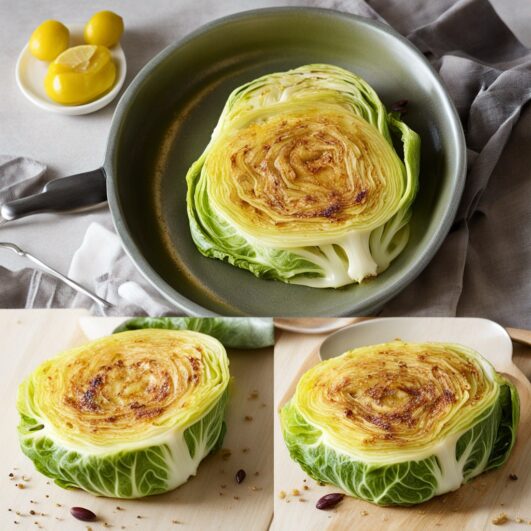 Golden Baked Cabbage Steaks: A Veggie Delight Recipe – Easy Instant Recipes