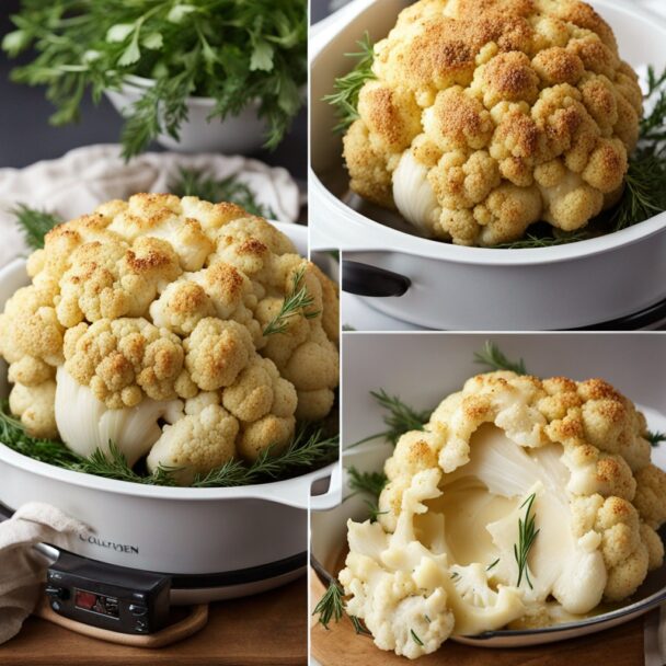 Indulge in Luxury: Gourmet Slow Cooker Whole Roasted Cauliflower with ...