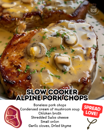 Slow Cooker Alpine Pork Chops – Easy Instant Recipes