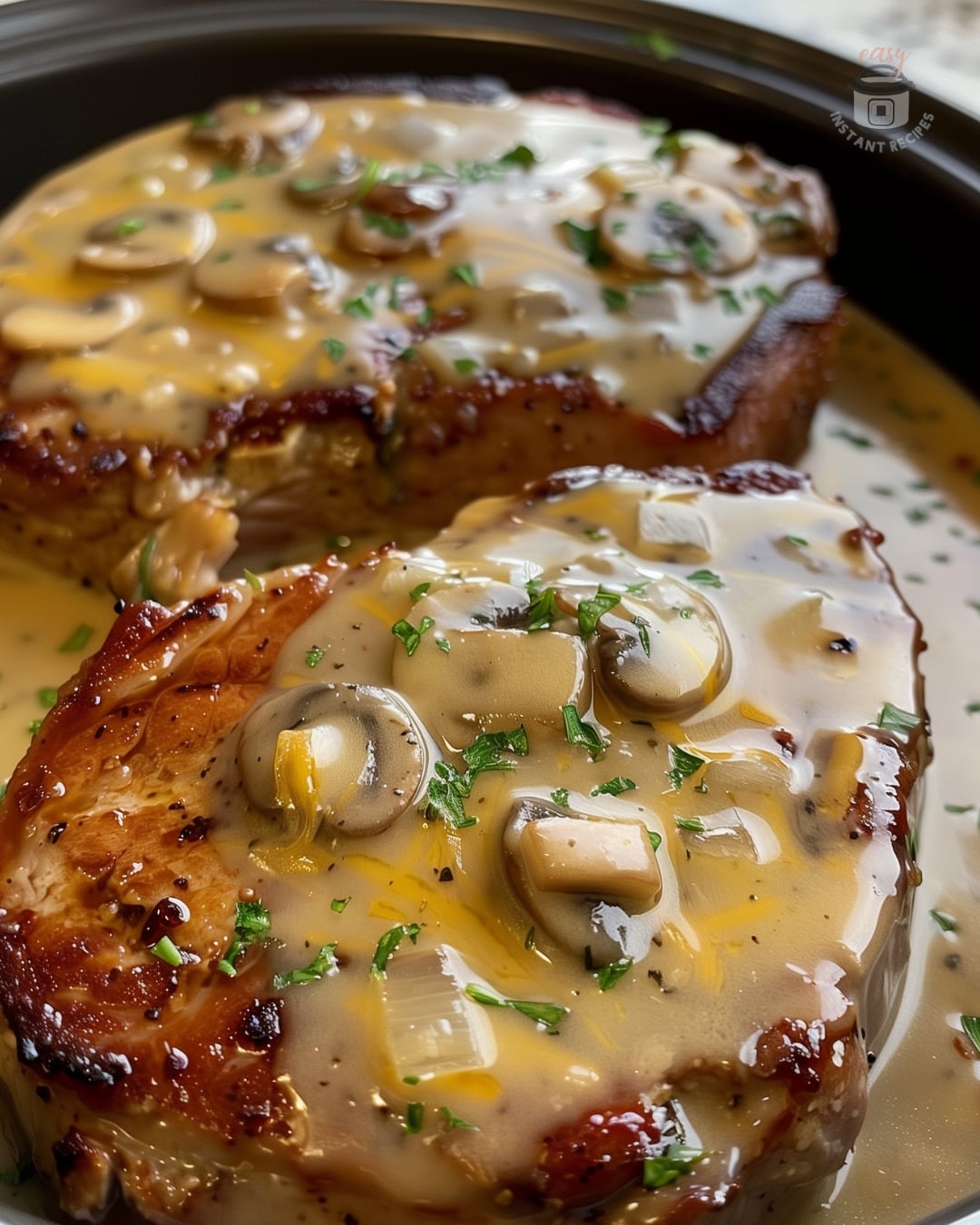 Slow Cooker Alpine Pork Chops