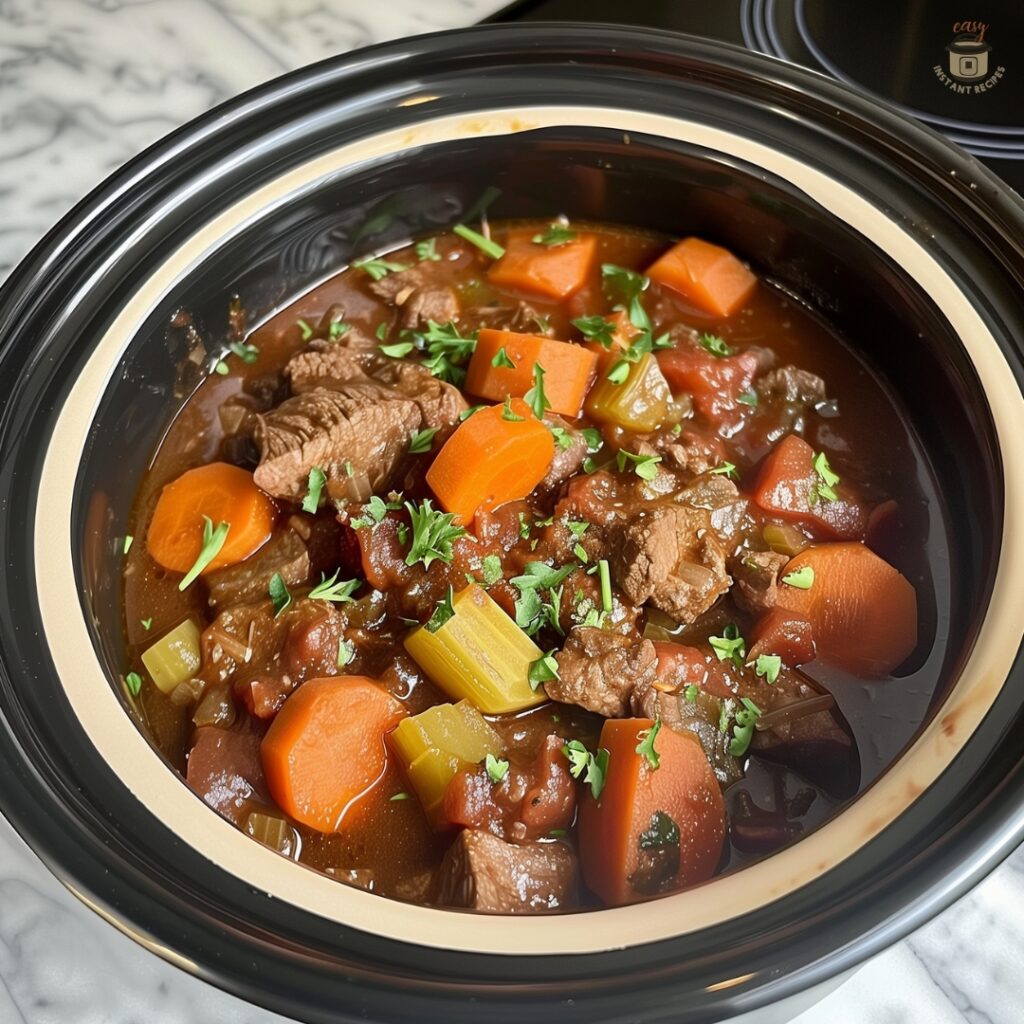 5-Ingredient Slow Cooker Beef Stew Recipe - Easy Instant Recipes