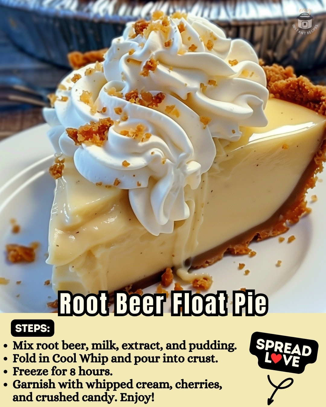 Root Beer Float Pie