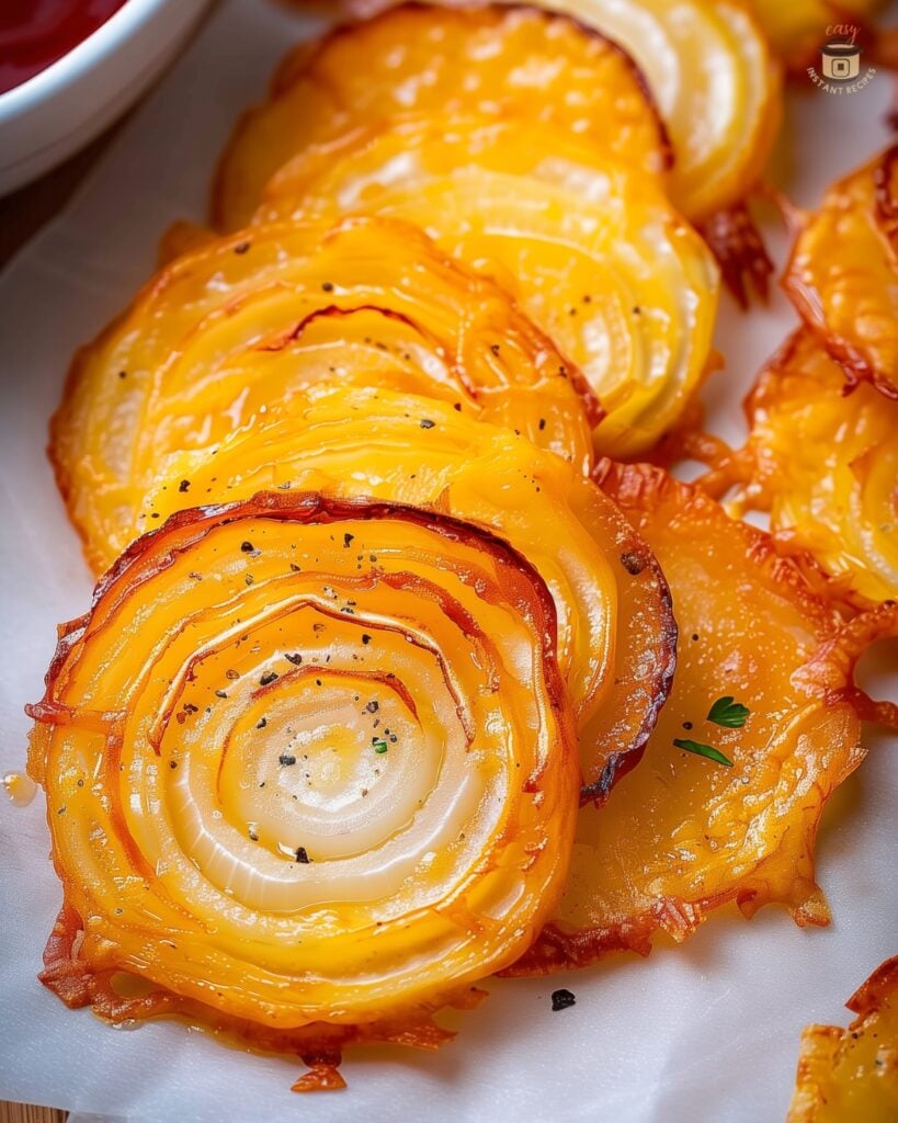 4 Ingredients Cheesy Onion Crisps Recipe