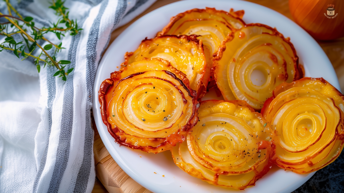 4 Ingredients Cheesy Onion Crisps Recipe
