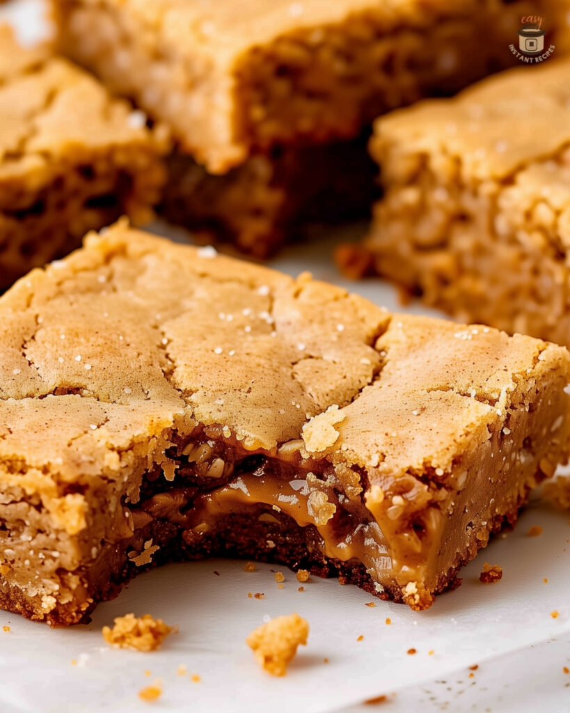 The Best Peanut Butter Cookie Bars - Quick Recipe