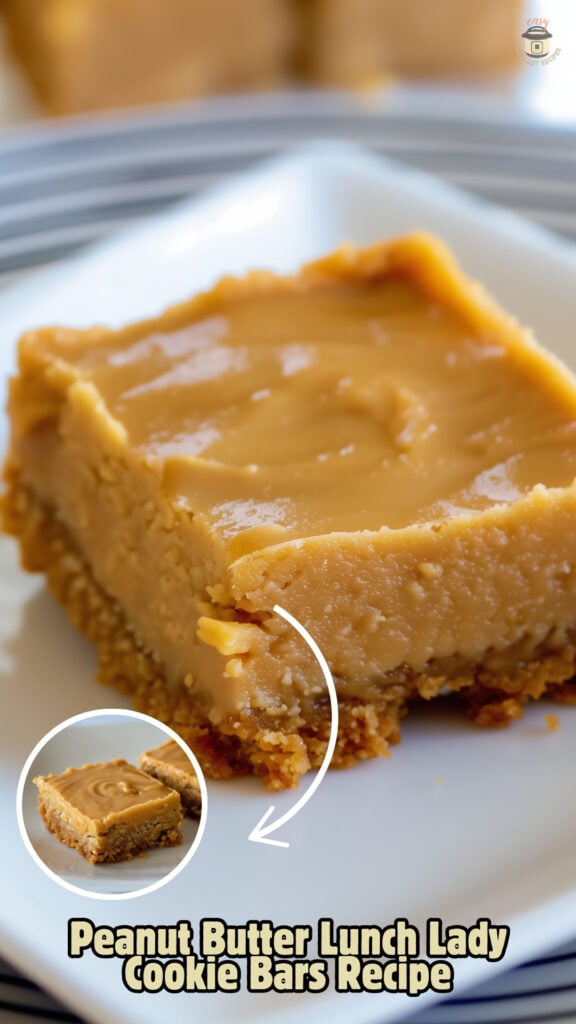 Easy Peanut Butter Lunch Lady Cookie Bars Recipe