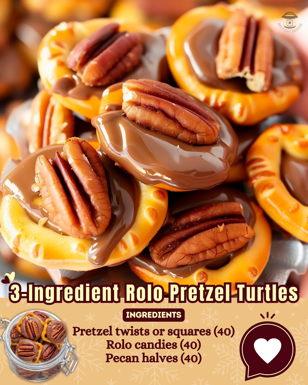 Make Rolo Pretzel Turtles with Just 3 Ingredients