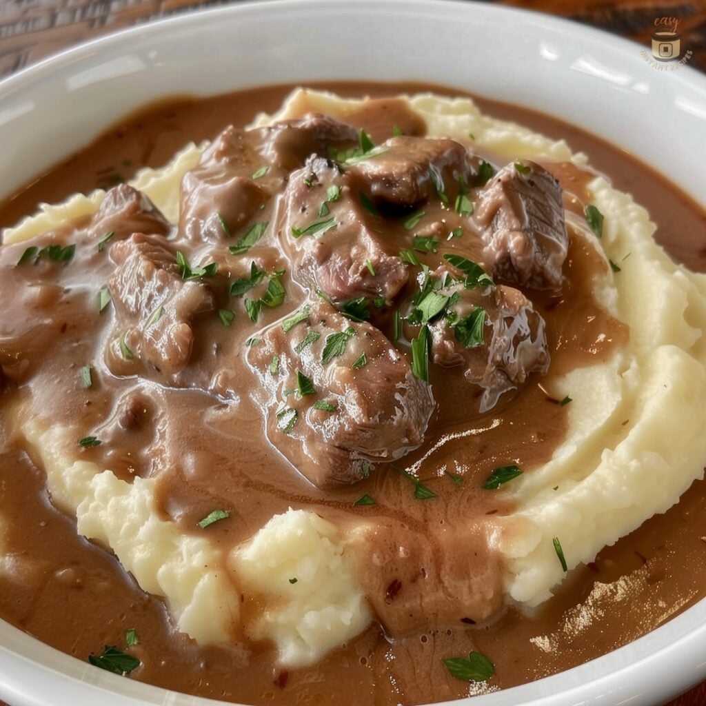 No Peek Beef Tips for Dinner — Melt-in-Your-Mouth Tender and So Easy