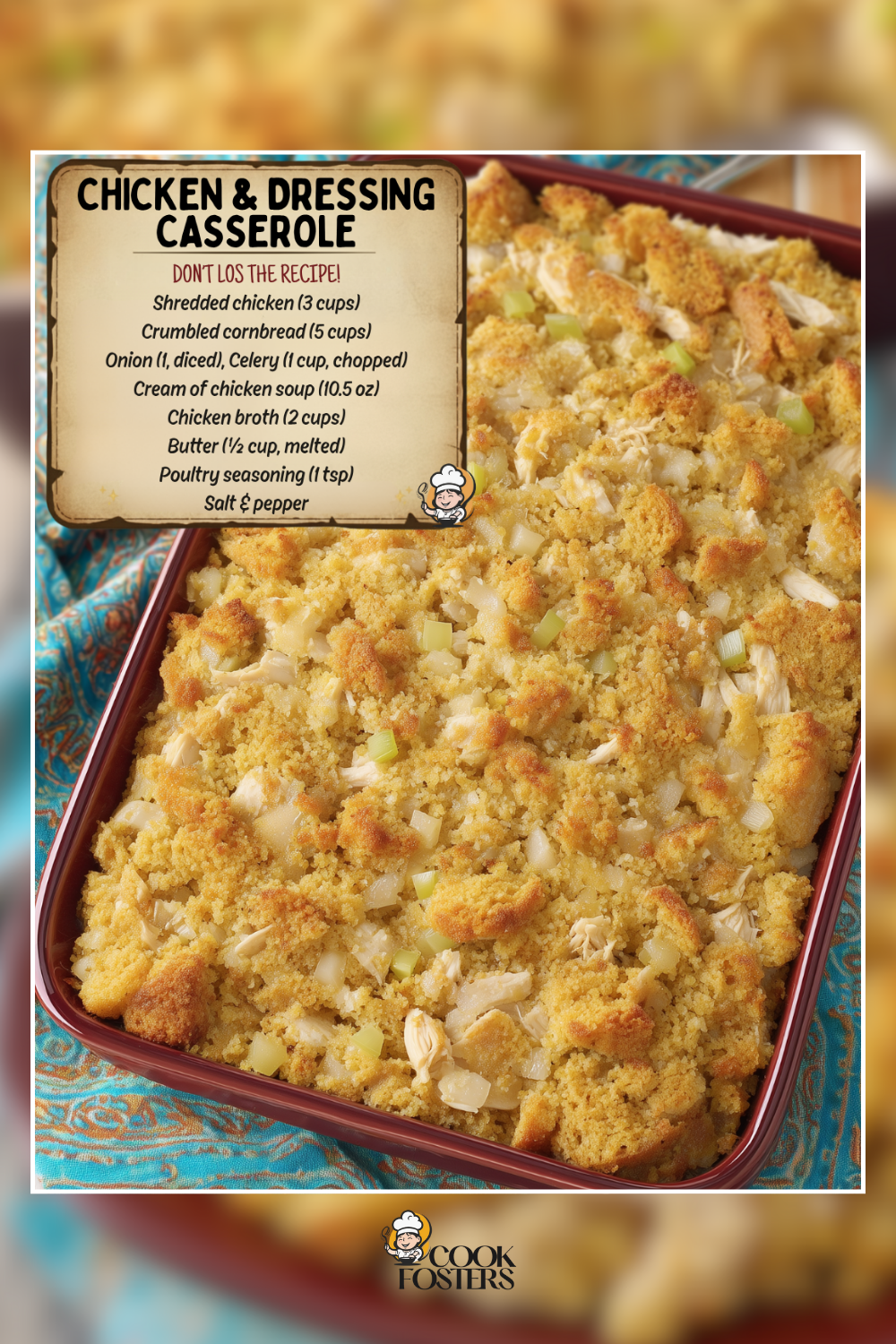 Chicken and Dressing Casserole: 5 Easy Steps to Southern Comfort