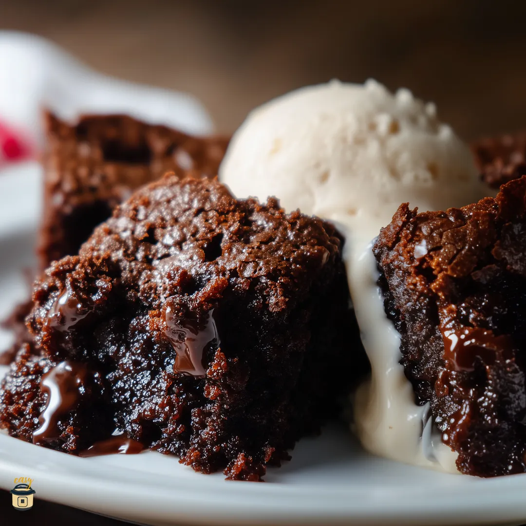 Slow Cooker Chocolate Lava Cake (4 Ingredients, Gooey & Easy)